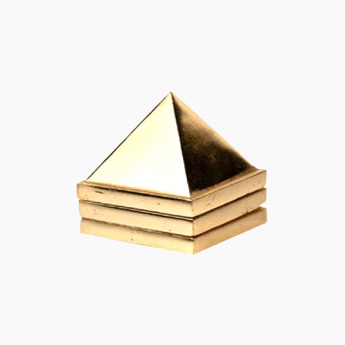 3 Layer Brass Pyramid (3x3 Inches) | Effective Gems