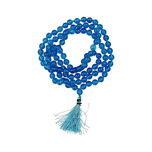 Agate (Blue) 4mm Mala | Effective Gems