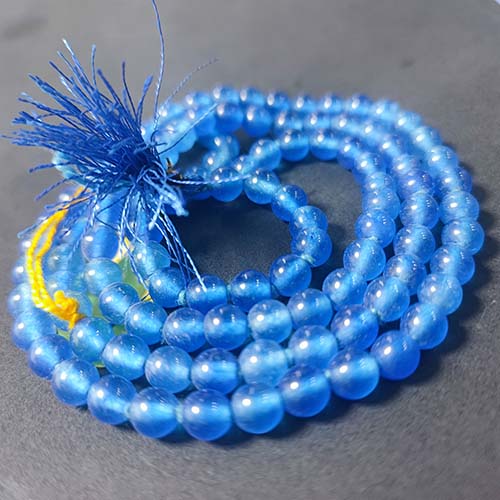 Agate (Blue) 8mm Mala | Effective Gems