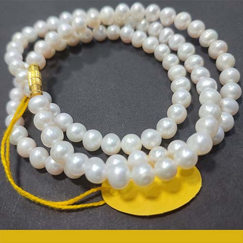 Pearl Mala Round 8mm (Moti Mala) | Effective Gems