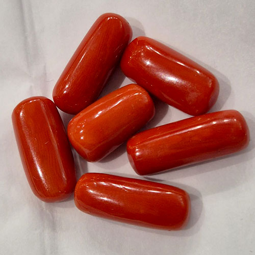 Red Coral Capsule Shape (13 to 20 Ratti)- Best Quality Munga ...